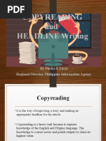 Answer Key Copy Reading and Headline Writing | PDF