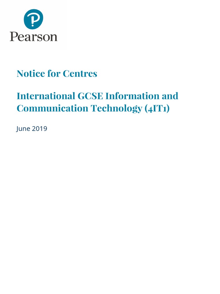 Preparing for the International GCSE ICT Examination: File Formats and ...