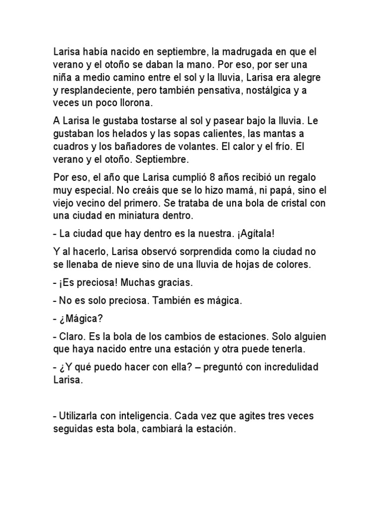 Cuento de Primavera | PDF | Temporada de primavera) | Verano