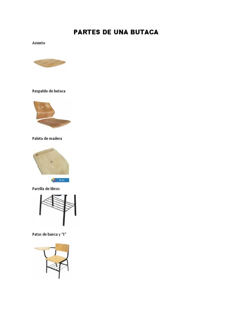 Partes de Una Butaca | PDF