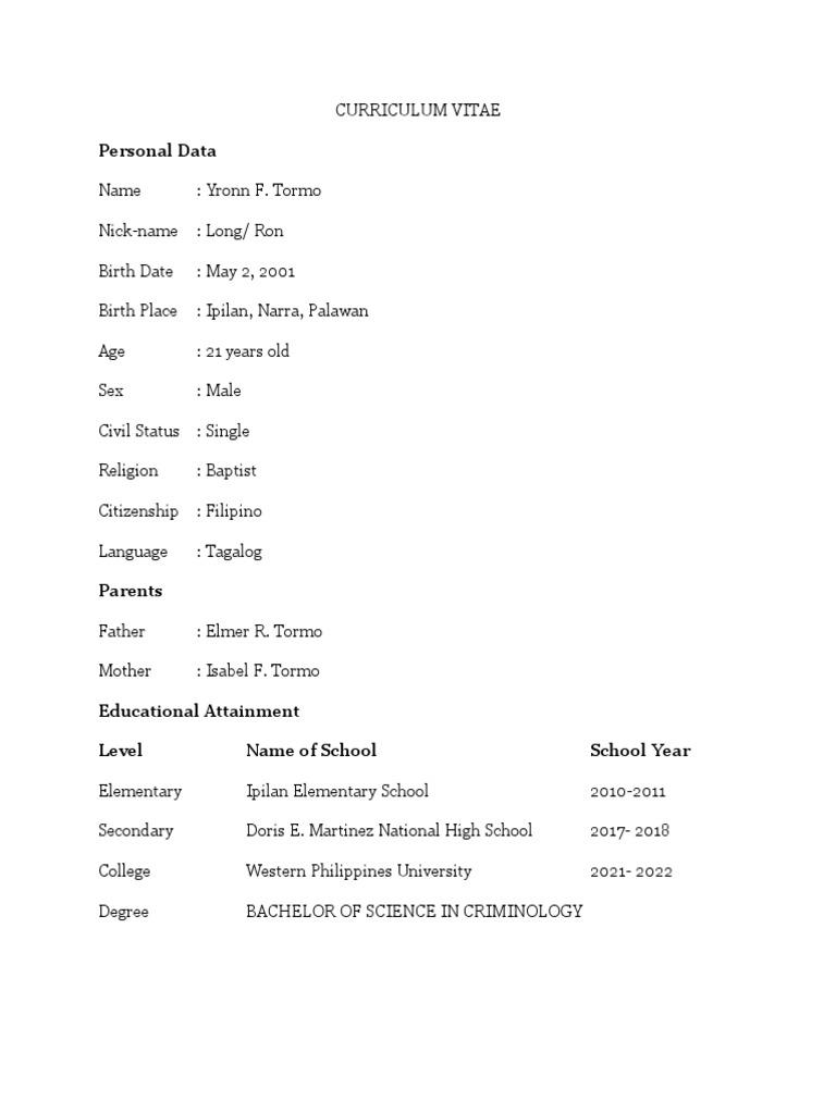 CURRICULUM VITAE Tormo | PDF