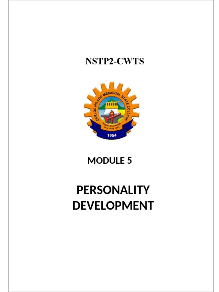 Module 5 Personality Development | PDF | Thought | Disciplines