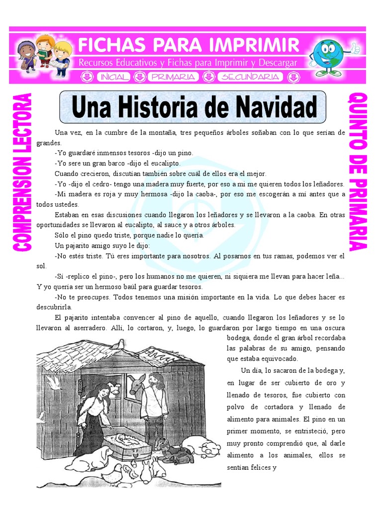 Hojas De Trabajo Sobre La Historia De La Navidad Manualidades De
