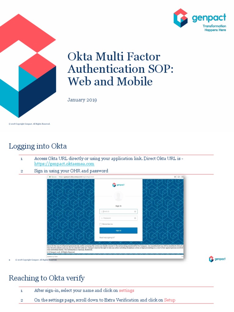 Okta MFA-SOP | PDF | Mobile App | Google Play