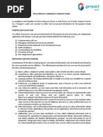 DSWD-SB-GF-073 Data Privacy Consent | PDF