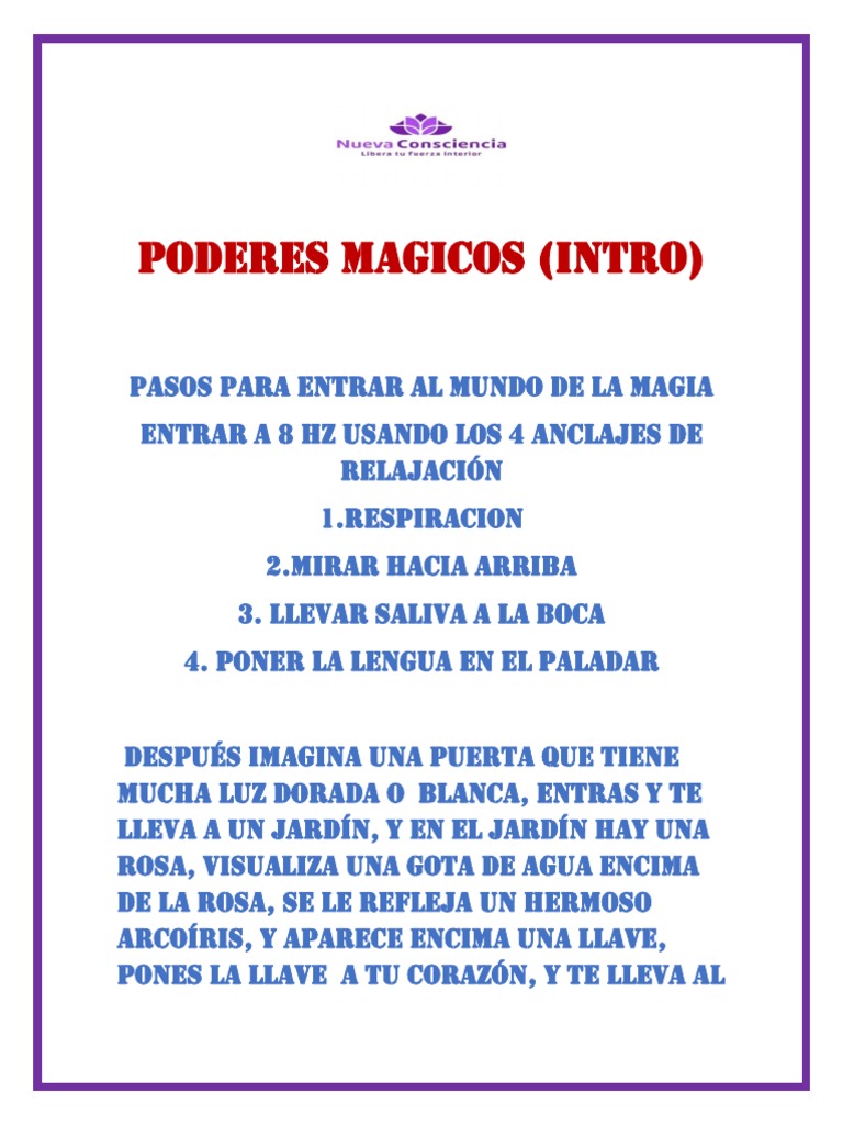 Poderes Magicos (Intro) | PDF | Religión y espiritualidad