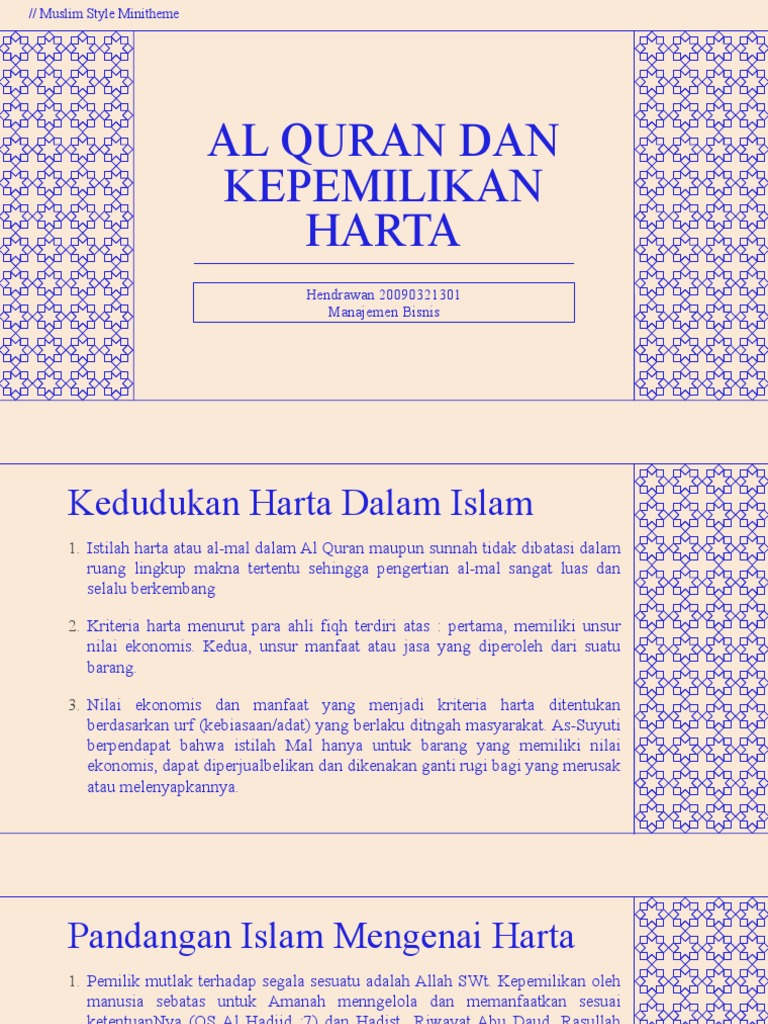 HARTA ISLAM | PDF