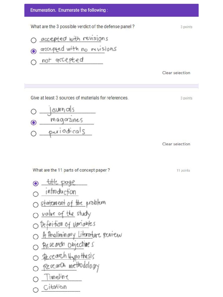 Midterm Exam Enumeration | PDF
