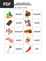 Palabras en Náhuatl Memorama - Akairin | PDF