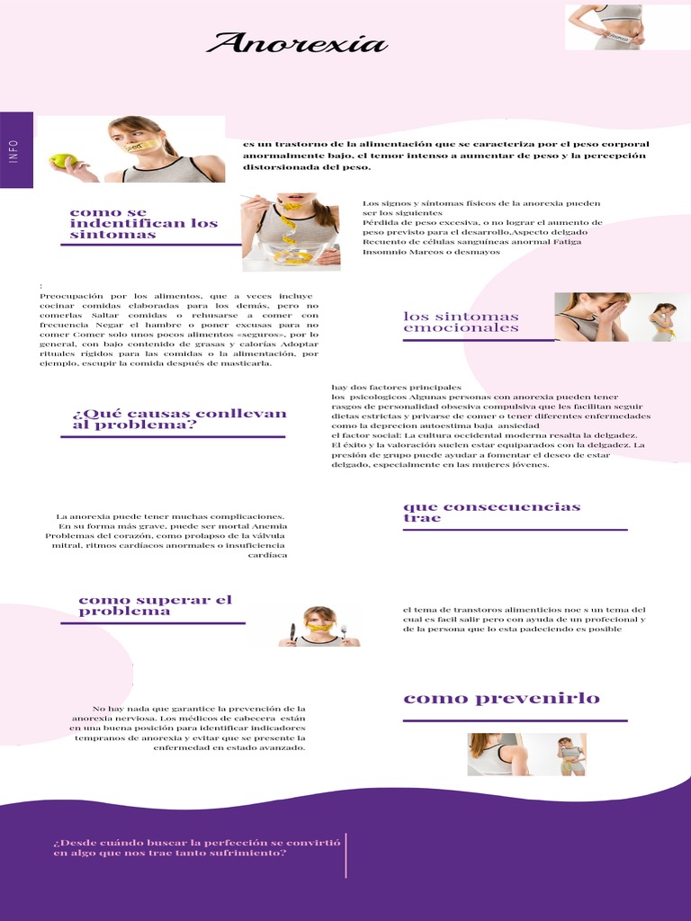 Infografía 800x2000 PX | PDF | Anorexia nerviosa | Psicología anormal
