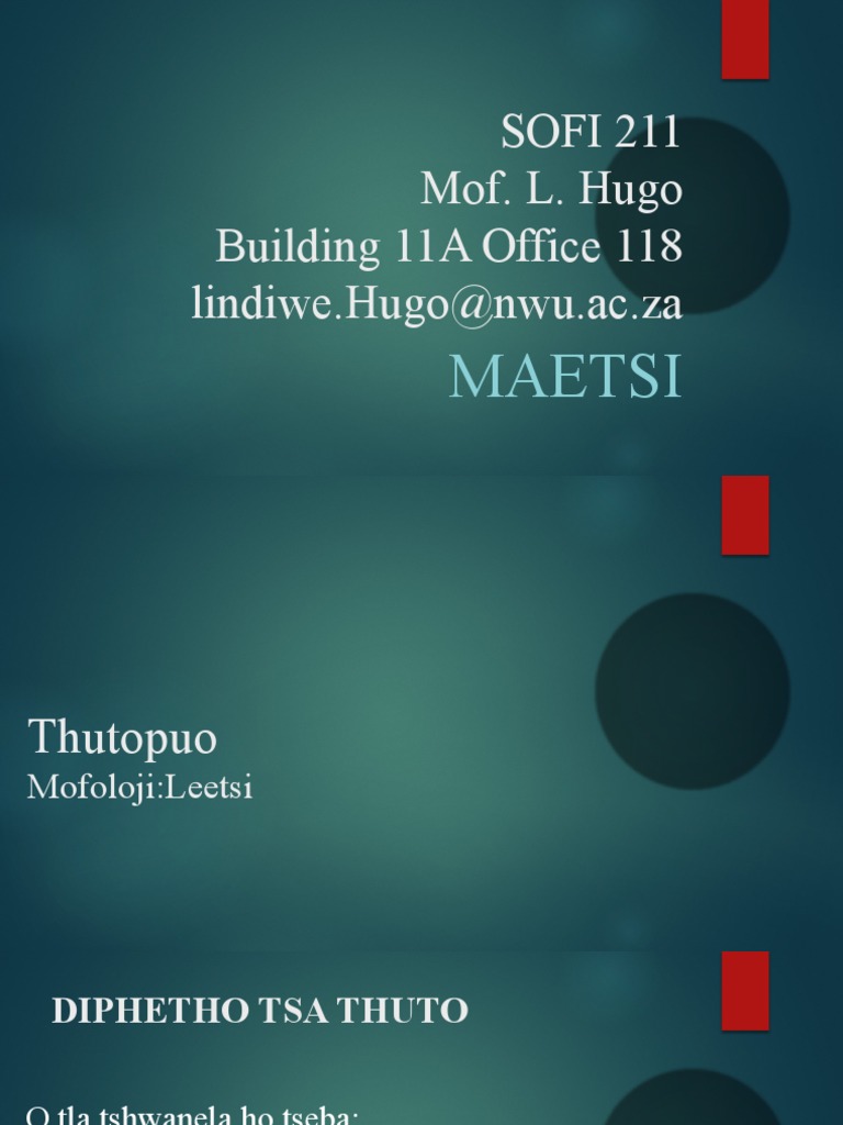Sofi 211 Maetsi | PDF