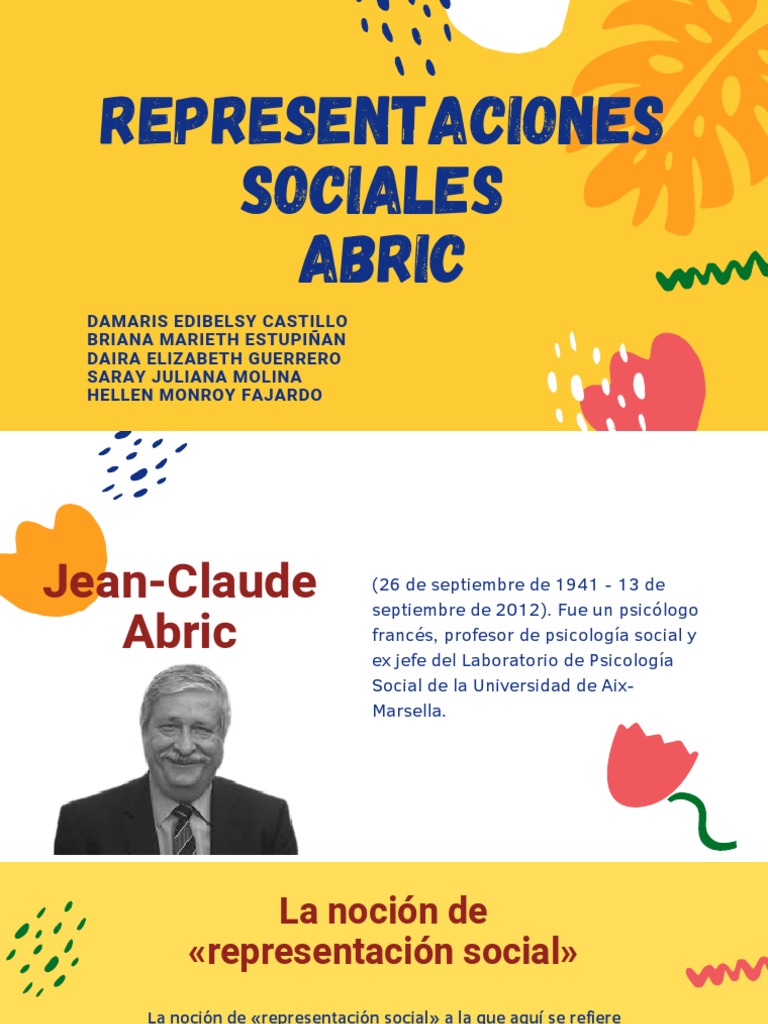 Representaciones Sociales Abric PDF | PDF | Comportamiento | Ideologías