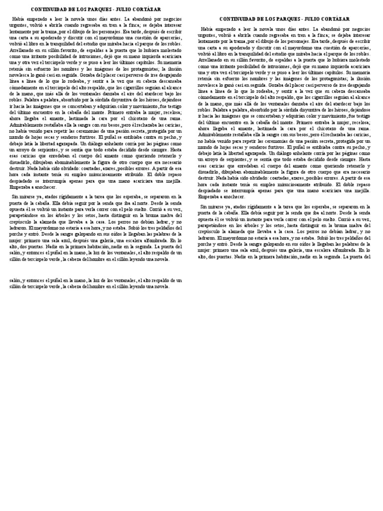 Continuidad de Los Parques | PDF