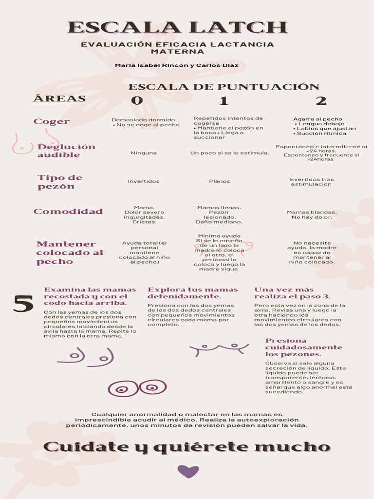 Escala Latch | PDF | Pecho | Órgano (anatomía)