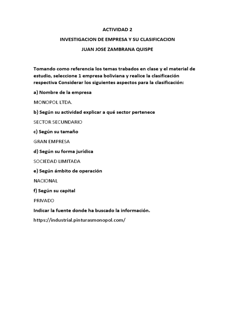 Actividad 2 Juan Jose Zambrana Quispe PDF | PDF Actividad 2 Juan Jose Zambrana Quispe PDF | PDF
