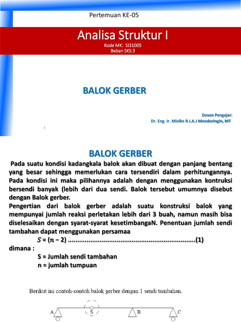 005-Balok Gerber | PDF