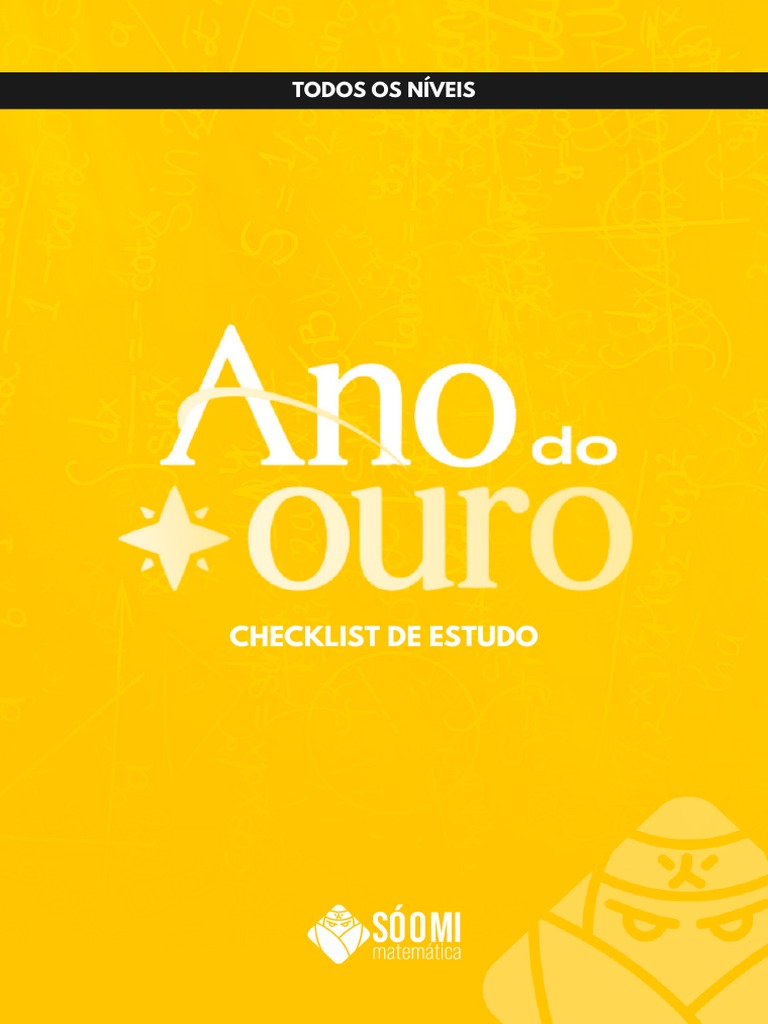 Checklist de Estudo: Todos Os Níveis | PDF | Equações | Matemática