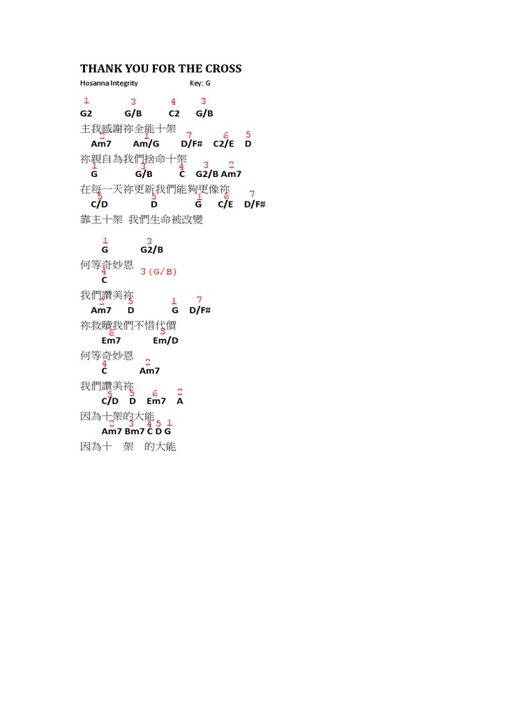 Thank You For The Cross PDF | PDF