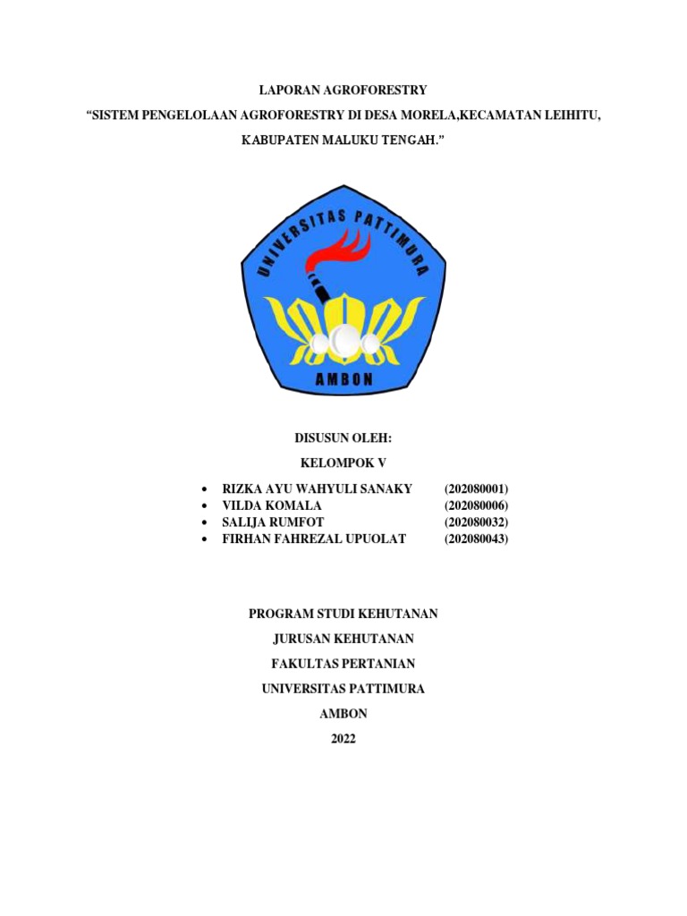 Laporan Agroforestry Kel.5-2 | PDF