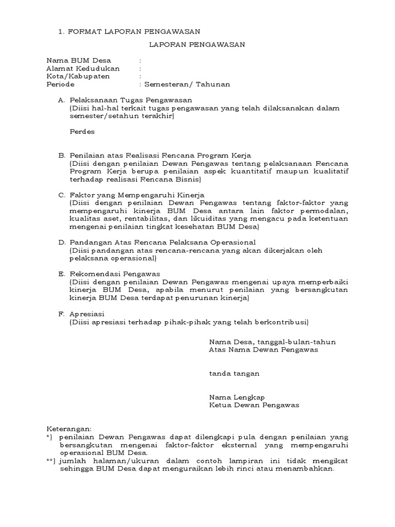 Form Lap Pengawas | PDF