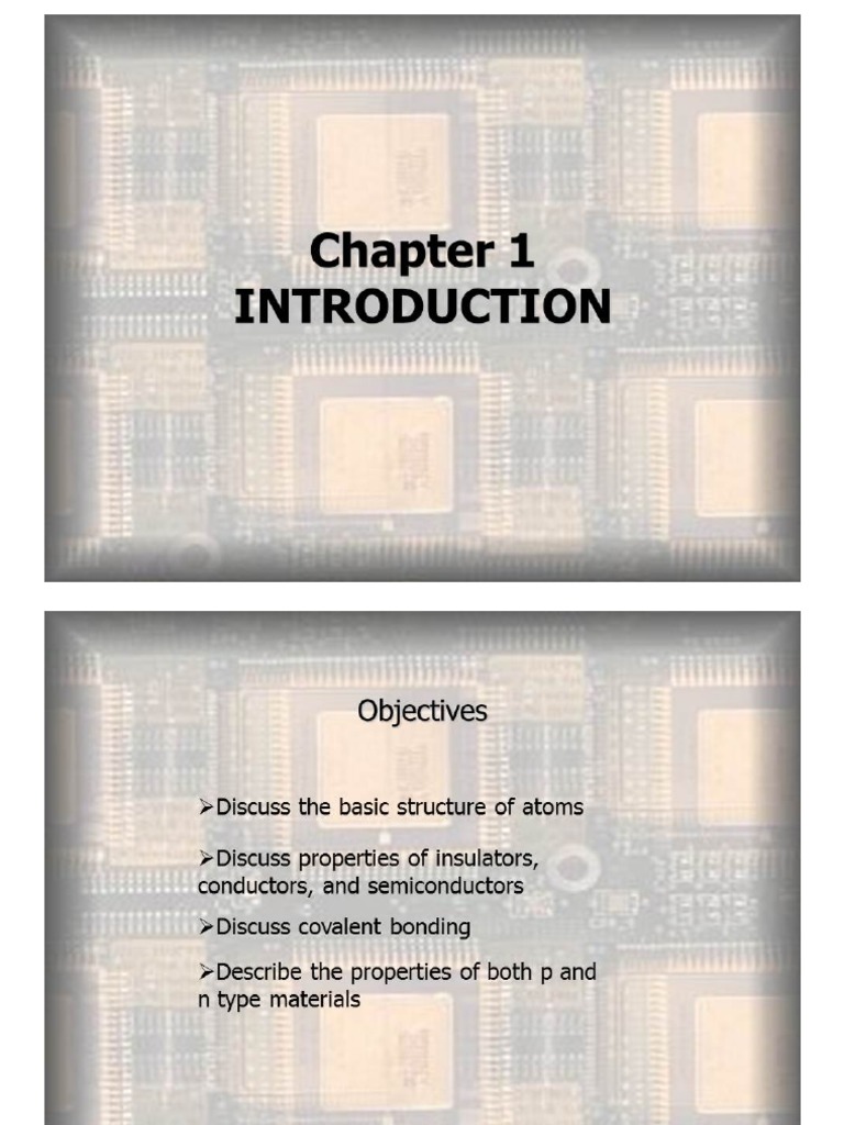 Chapter 1 Introduction To Electronics | PDF
