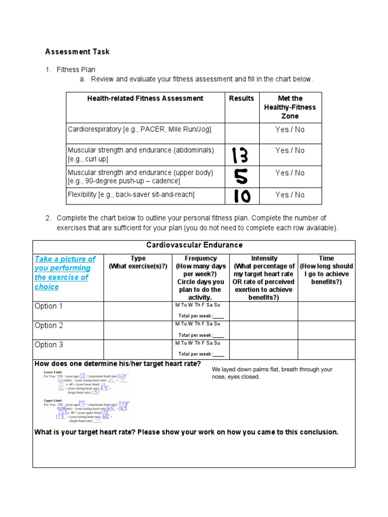Standard+3+Assessment+Task | PDF | Physical Fitness | Flexibility (Anatomy)