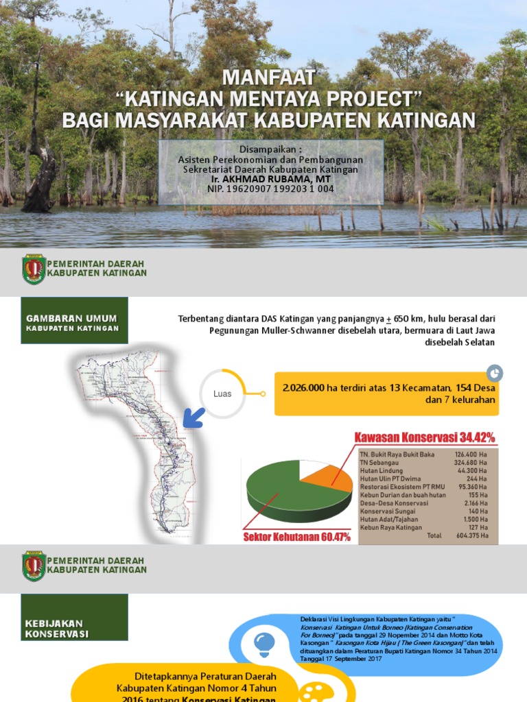 Benefit of "Katingan Mentaya Project" For The Community of Katingan ...