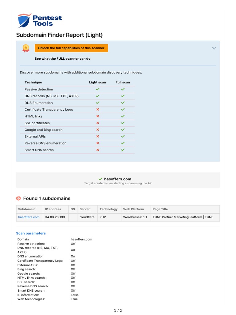 Subdomain Discovery Overview | PDF