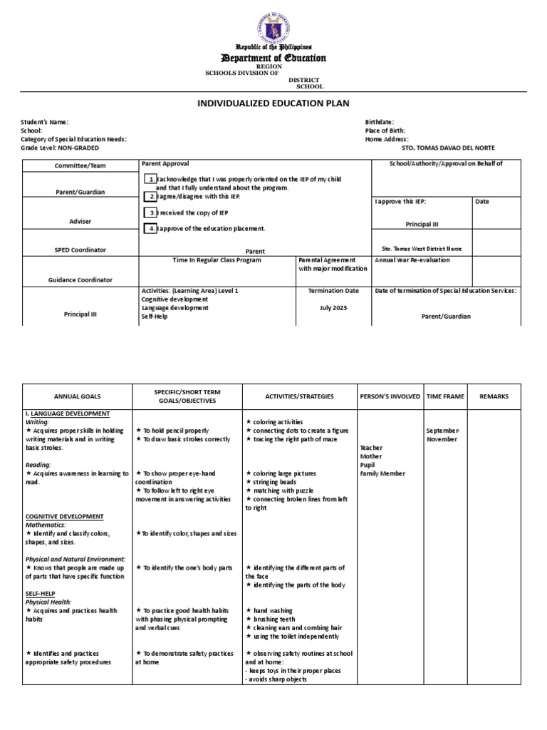 Sample-Individual-Education-Plan-for-Children-with-Intellectual ...