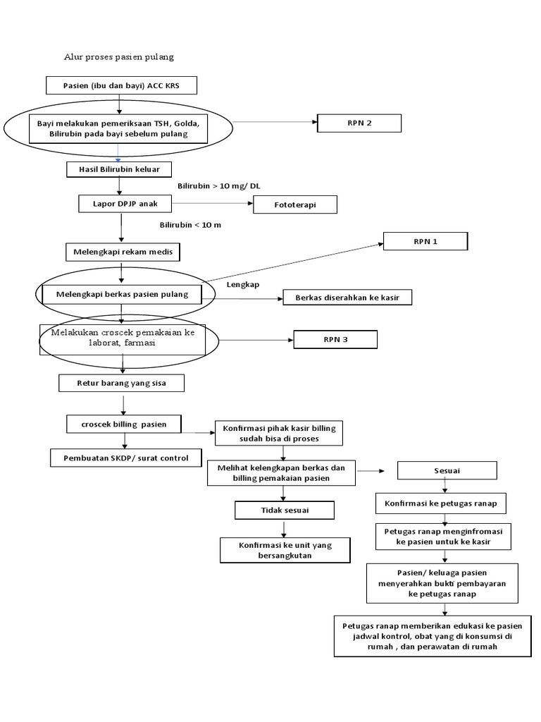 Flowchart Alur Proses Pasien Pulang | PDF