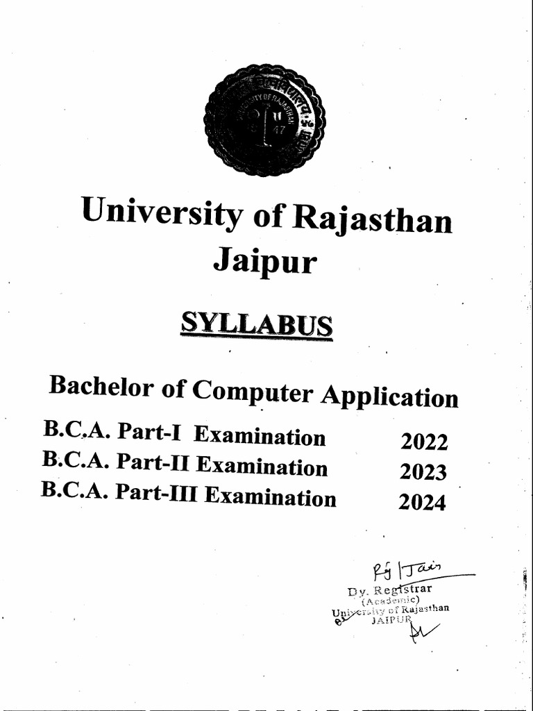 Bca Part I, Ii, Iii | PDF