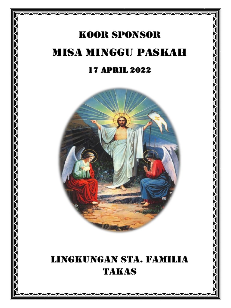Koor Sponsor Misa Paskah 2022 | PDF