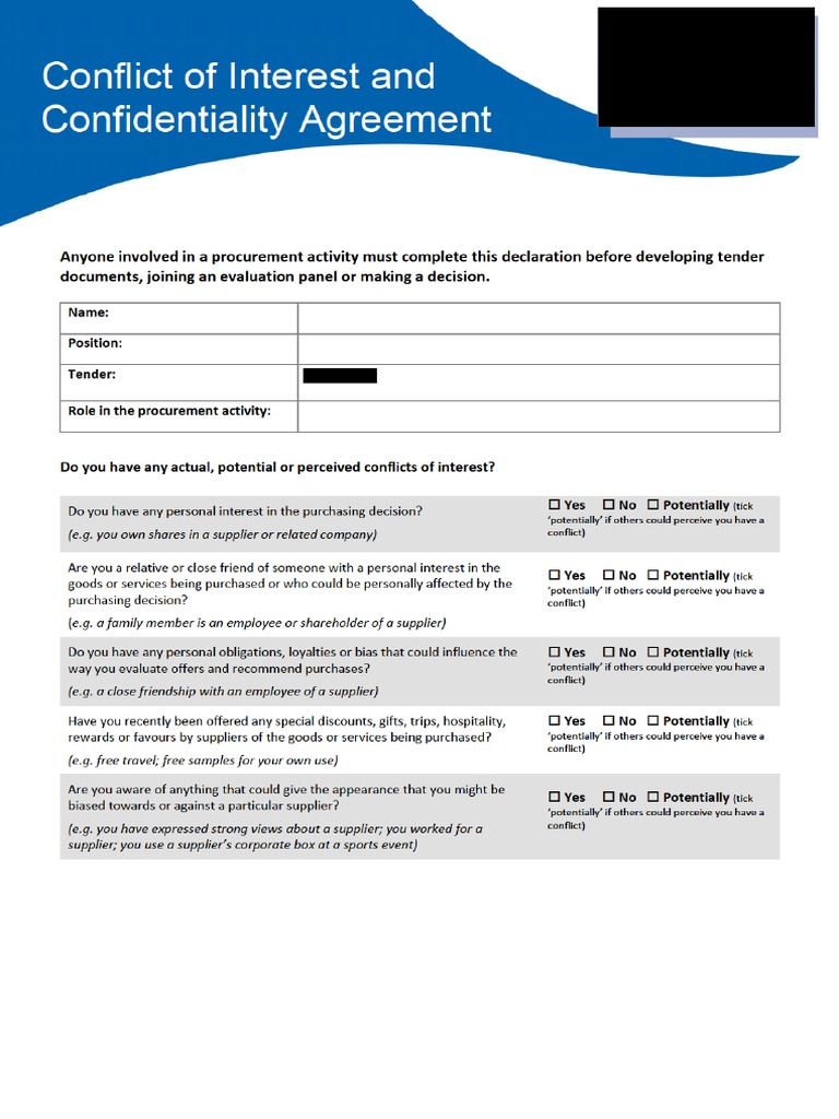 Conflict of Interest Form (1) - Redacted | PDF