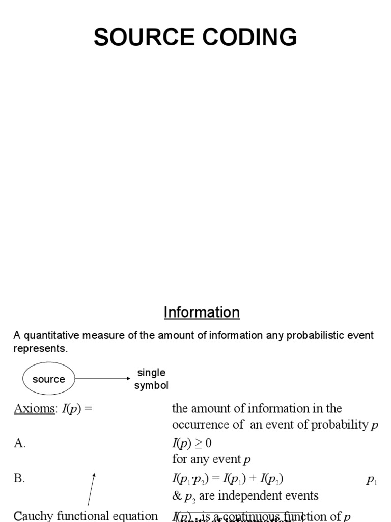 Materi Source Coding | PDF | Code | Encodings