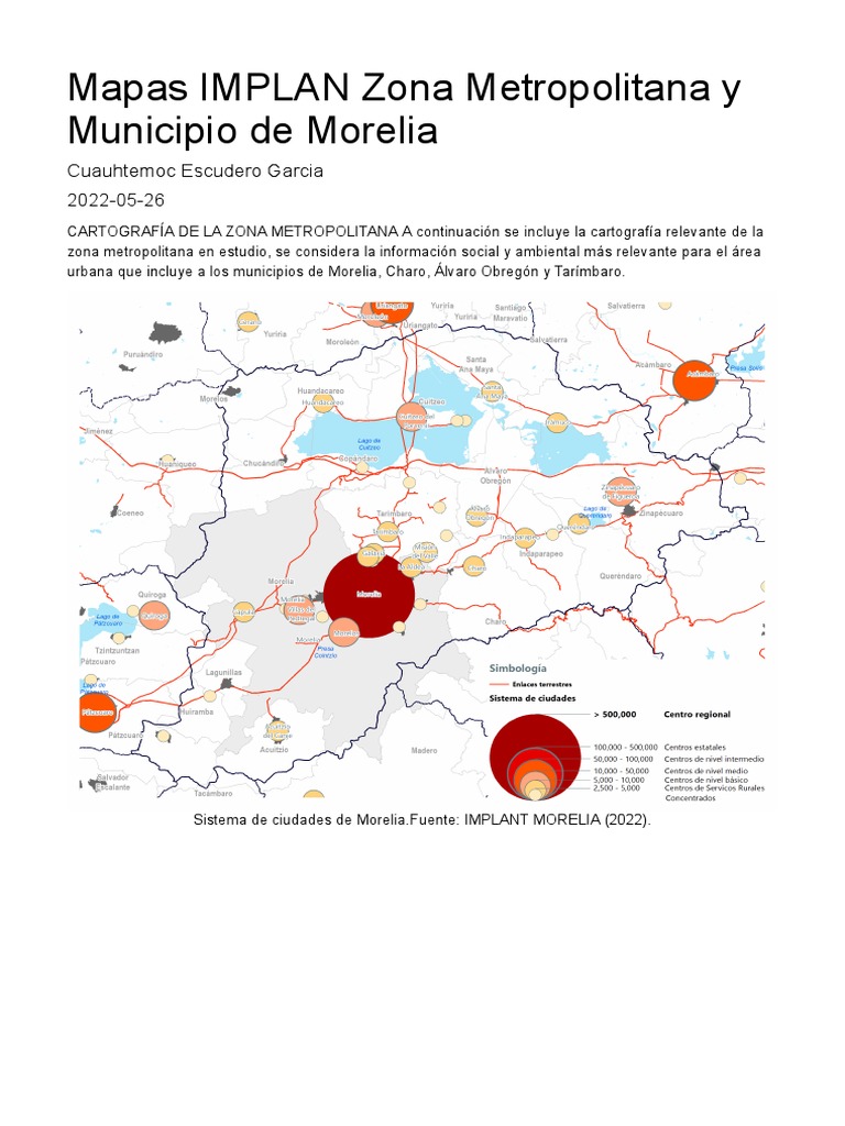 Mapas IMPLAN Zona Metropolitana PDF | PDF