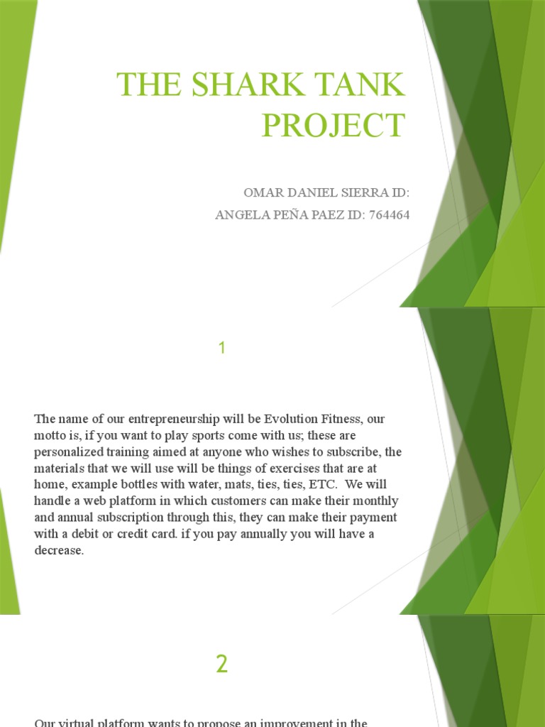 The Shark Tank Project | PDF