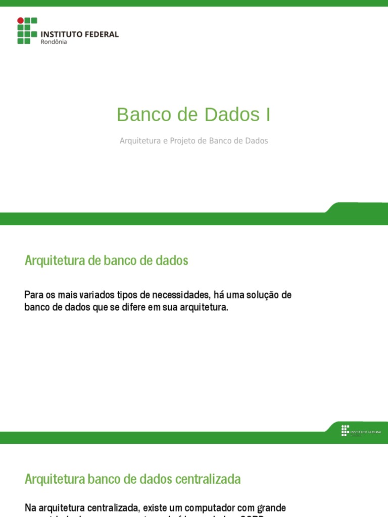 Projeto de Banco de Dados | PDF | Modelo cliente – Servidor | Bancos de dados