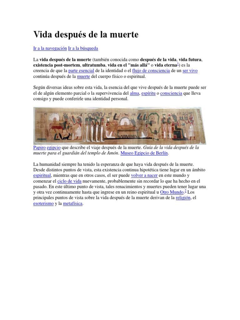 Vida Después de La Muerte | PDF | Filosofía | Religión y espiritualidad