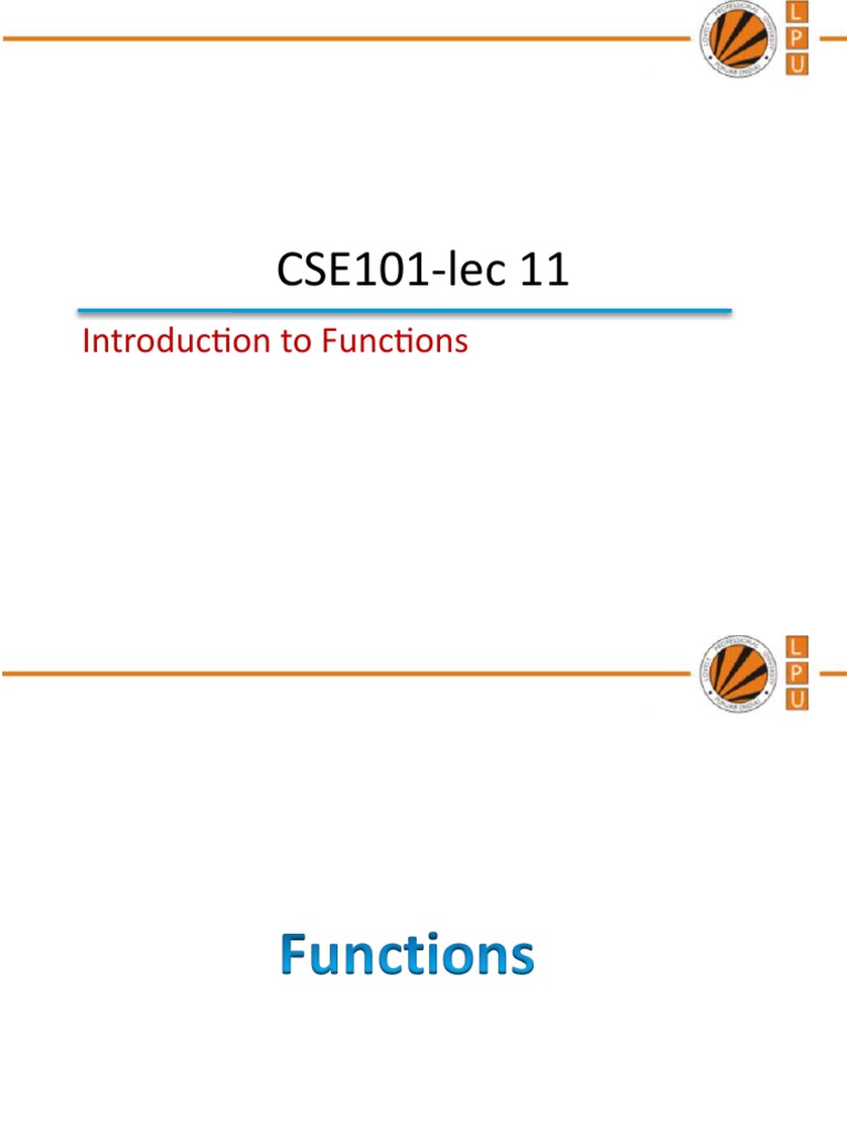 Lecture 11 A Functions Pdf Parameter Computer Programming Computer Program 6593