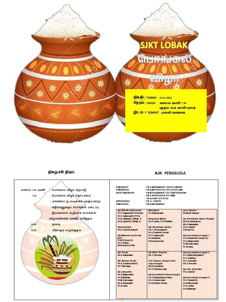 BUKU PROGRAM PONGGAL 2022pdf | PDF