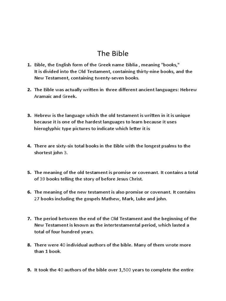 The Bible | PDF