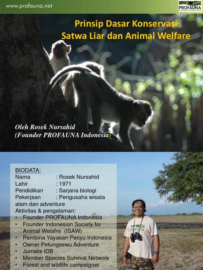 prinsip dasar konservasi satwa liar for PEKASL.pdf | PDF