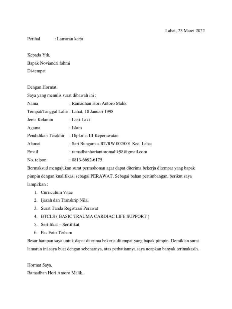 CV Ramadhan-Lengkap | PDF