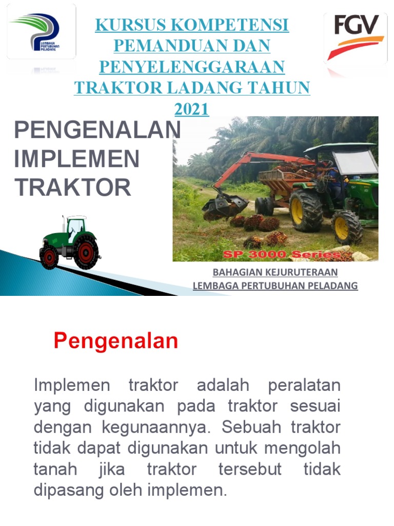 Modul 2 - Pengenalan Implemen Traktor | PDF