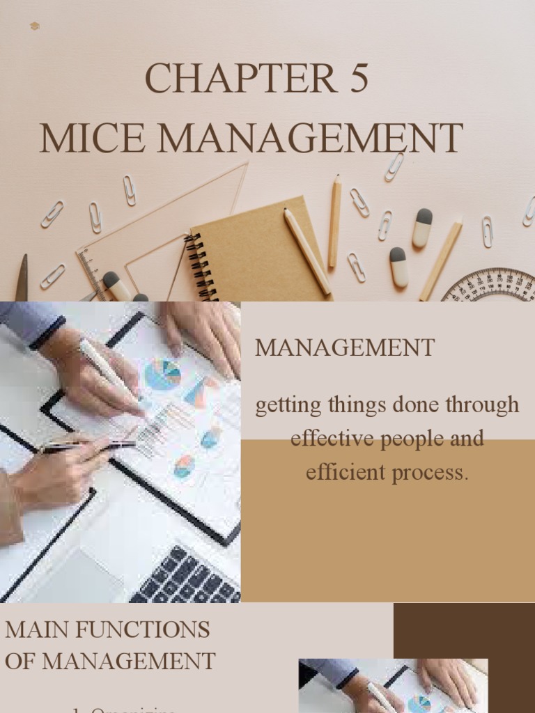 MICE Management Overview and Functions | PDF | Leadership | Goal