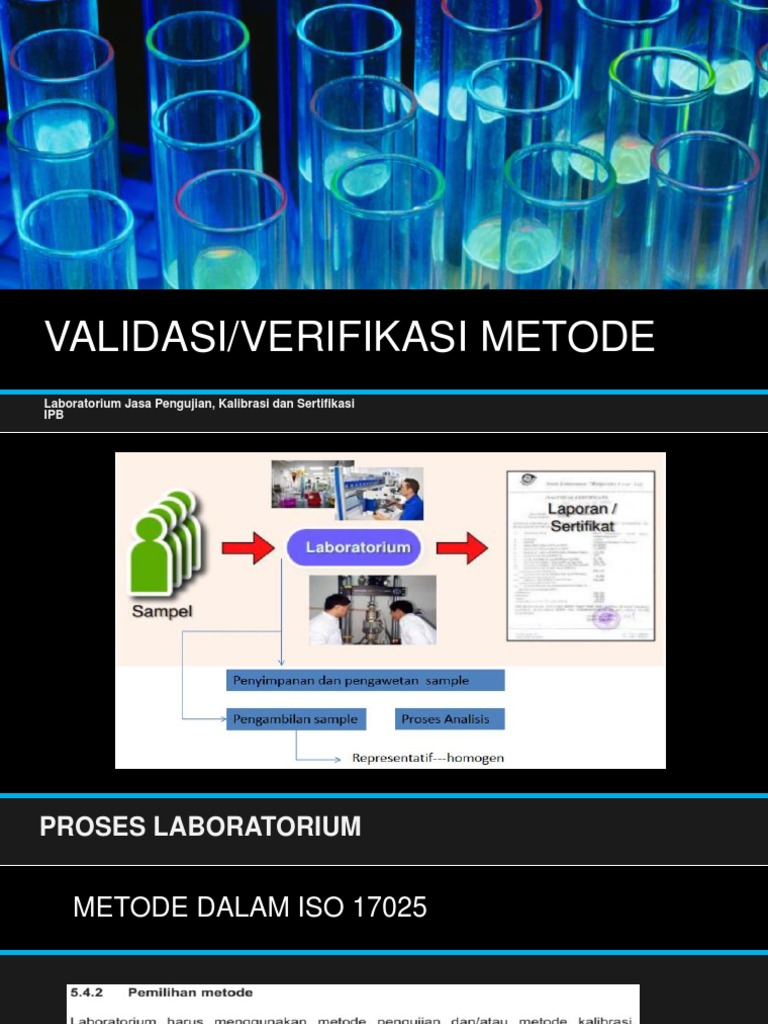 MATERI VALIDASI ATAU VERIFIKASI METODE | PDF