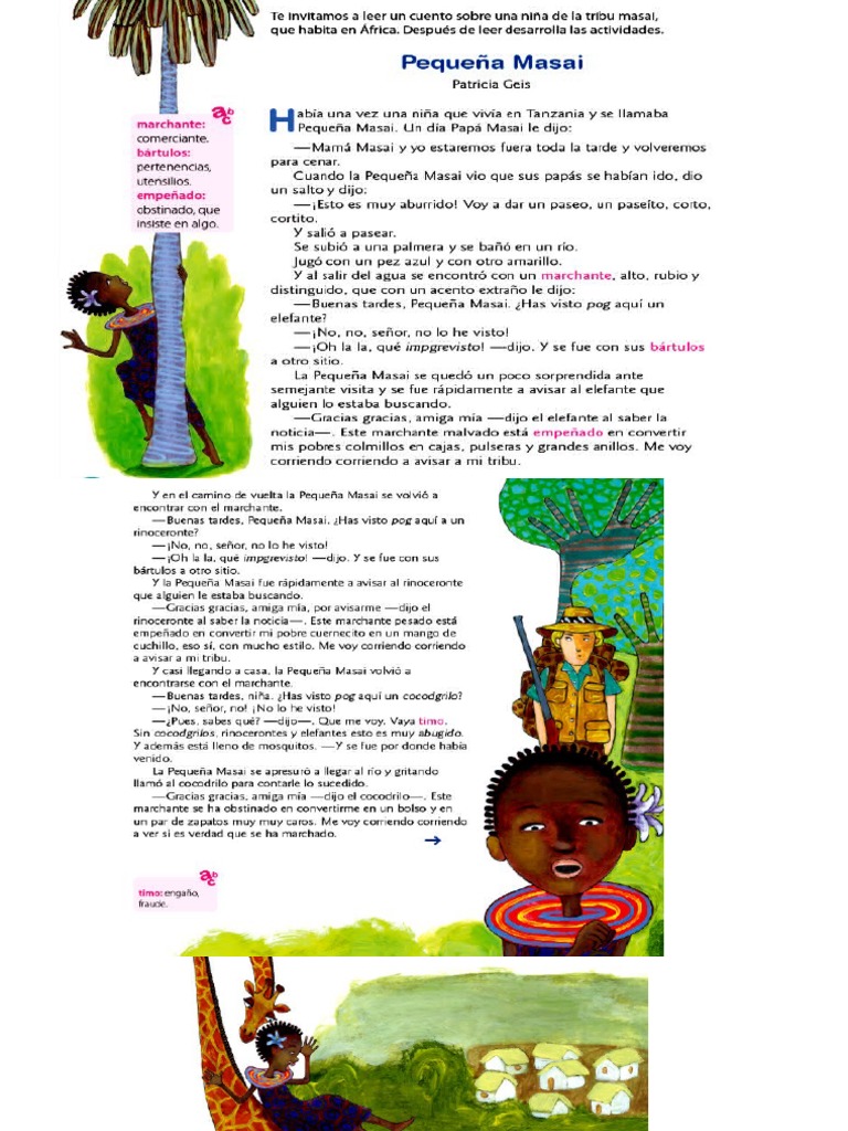 Cuento El Pequeño Masai | PDF