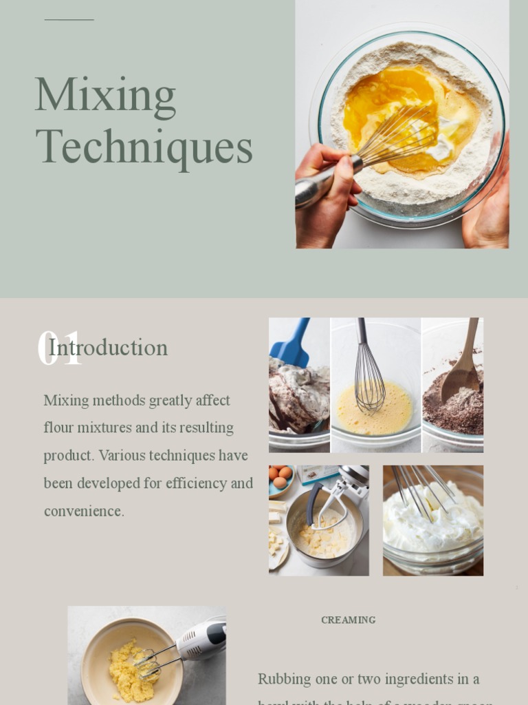 Mixing Techniques | PDF | Cakes | Cooking
