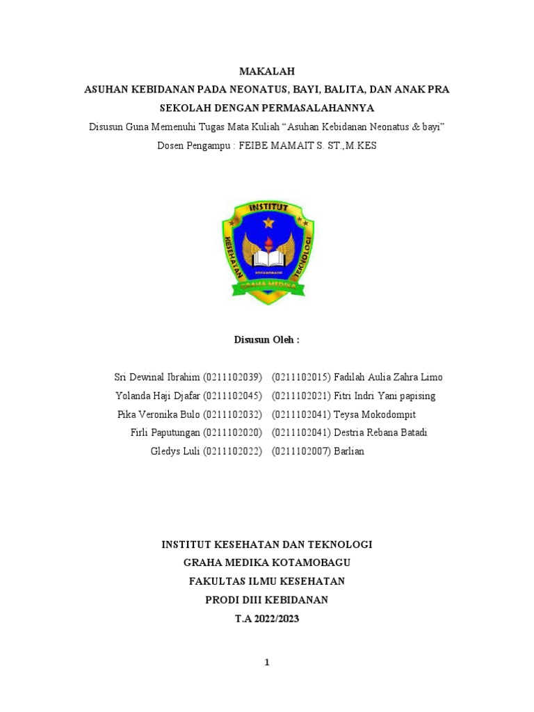 Makalah Kel 1 Neonatus | PDF
