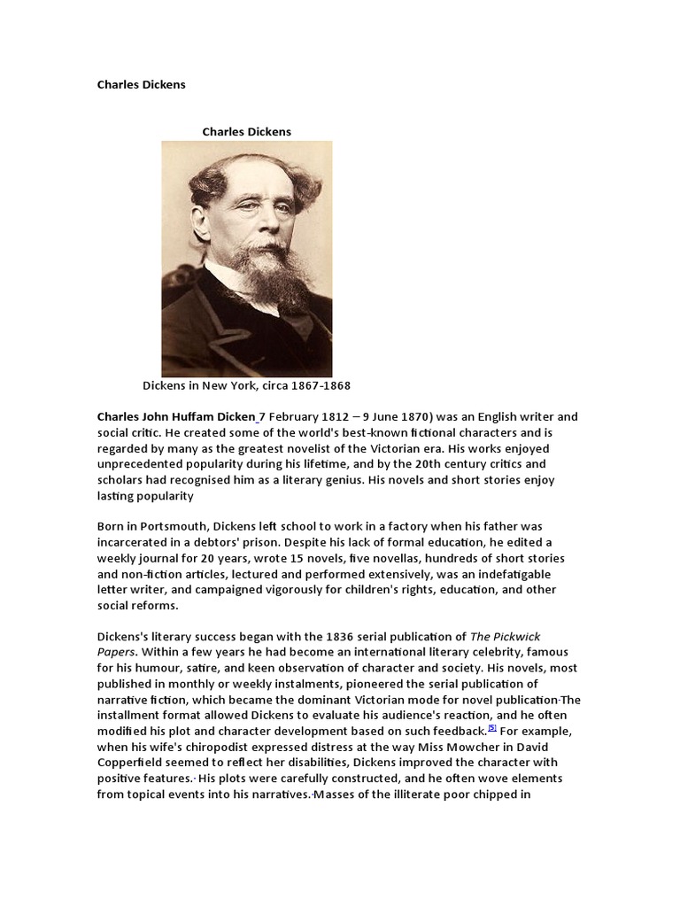 Charles Dickens Download Free Pdf Charles Dickens The Arts